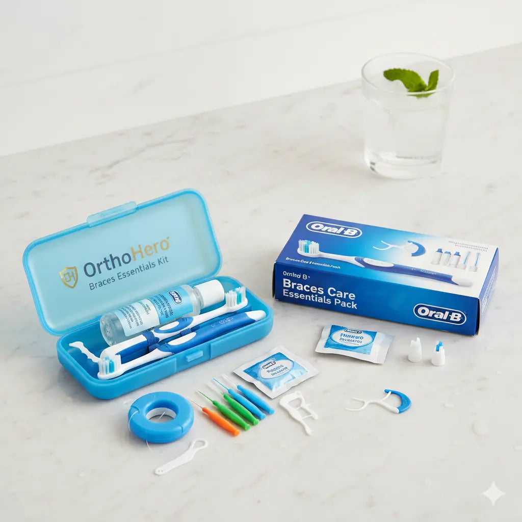 OrthoHero Braces Essentials Kit – Complete Care for Braces - ORTHOHERO